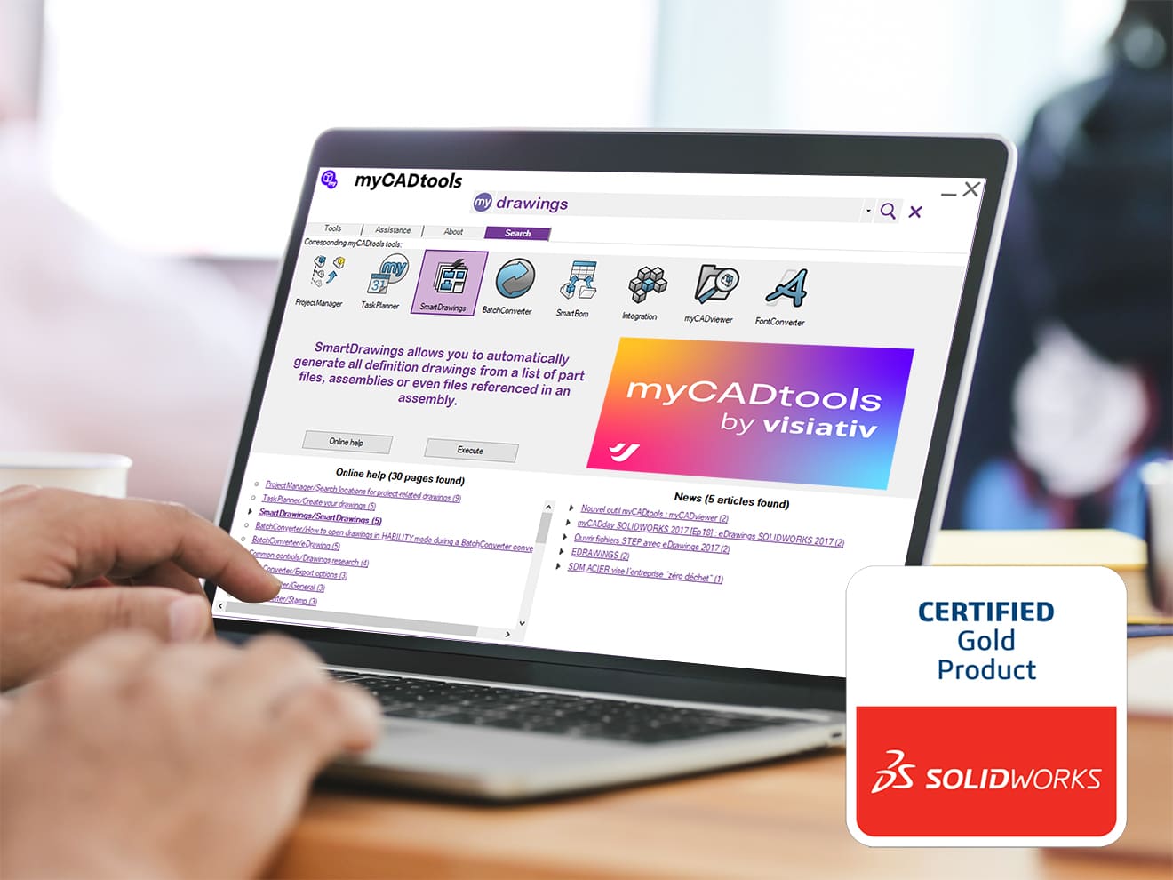myCADtools - SOLIDWORKS Add-in voor snelle en verfijnde processen